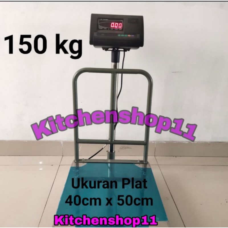 Jual timbangan pagar duduk digital 150kg/timbangan barang ekspedisi A12E 150kg | Shopee Indonesia