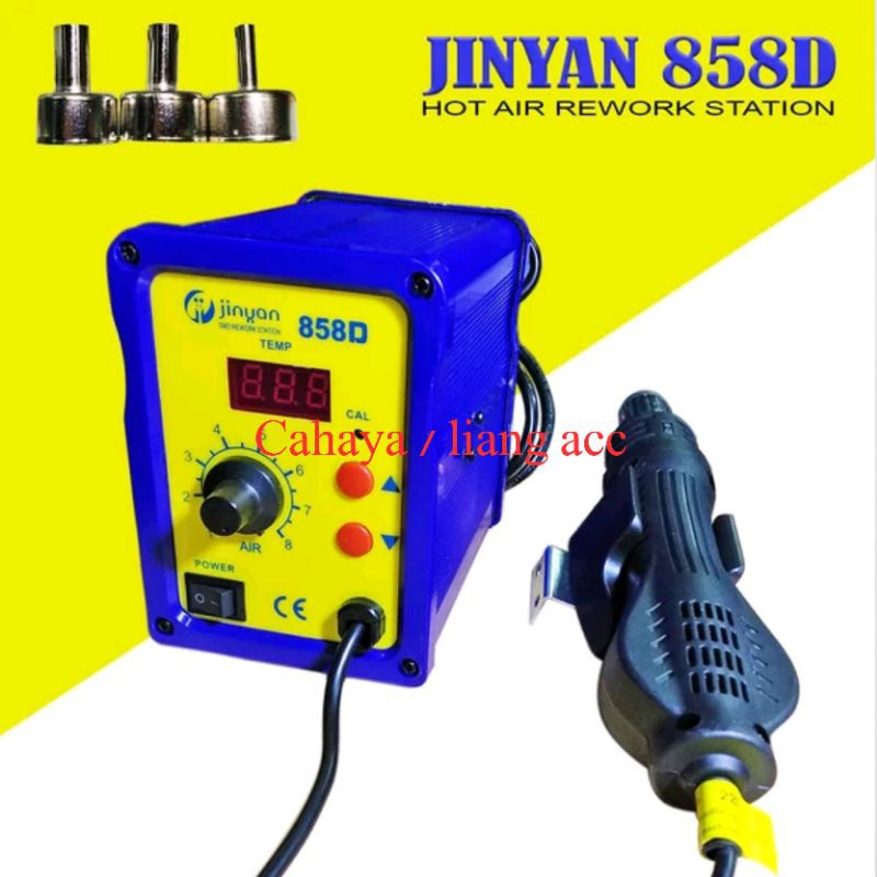 Jual BLOWER 858 DIGITAL HOT AIR JINYAN REWORK STATION 858D | Shopee ...