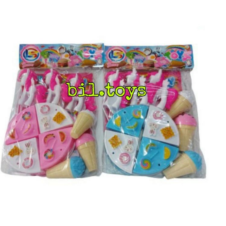 Jual ROTI ULANG TAHUN MAINAN ANAK POTONG KUE TART 3 KUDA PONI, ICE ...