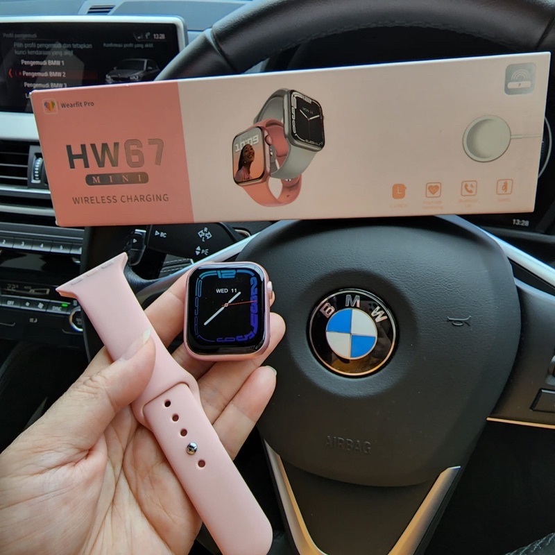 Jual SMARTWATCH IWO 67 ORIGINAL MINI SIZE. WIRELESS CHARGING | Shopee ...