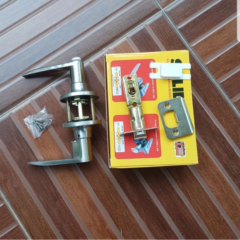 Jual LEVER SET SOLID // HANDLE PINTU KUNCI KAMAR MANDI | Shopee Indonesia