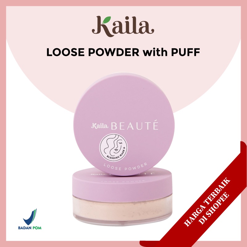 Jual KAILA BEAUTE Glow Come True Loose Powder - 15gr | Bedak | Shopee ...