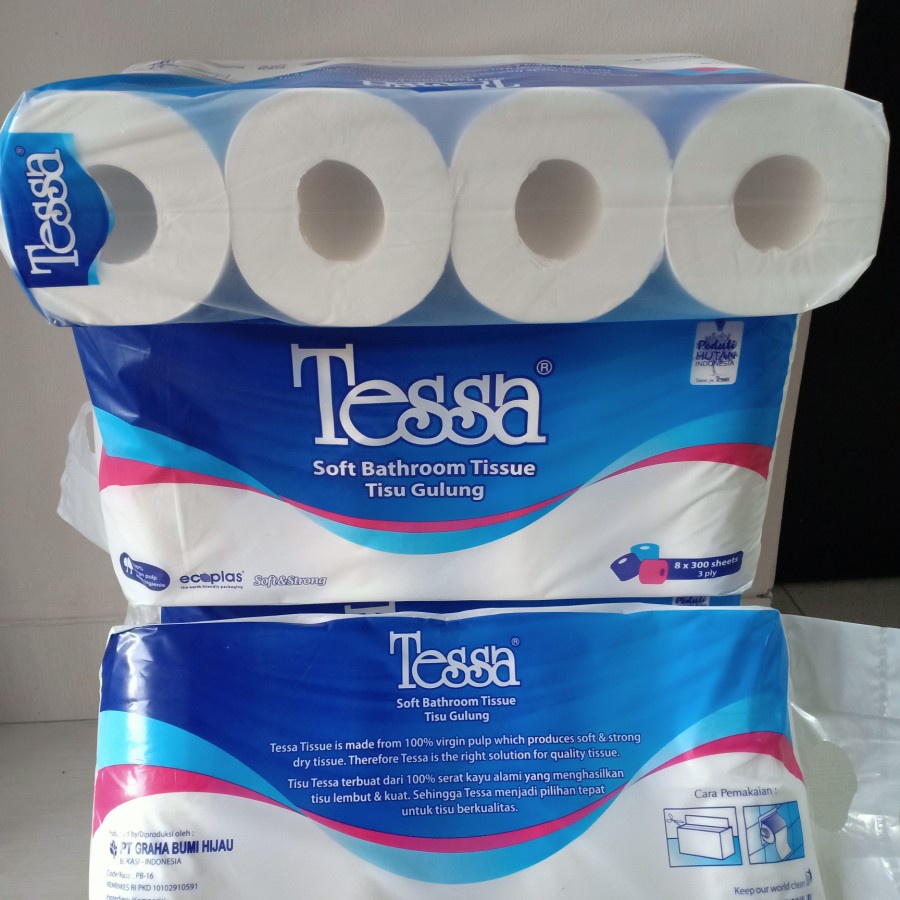 Jual Tissue tessa toilet 8 roll /tisu tisue bathroom premium | Shopee ...