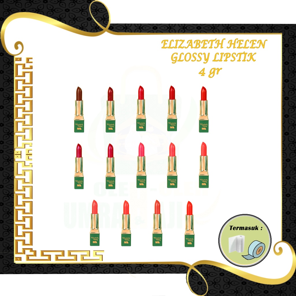 Jual Lipstik Elizabeth Helen Glossy Lipstick Mahmood Saeed - Warna ...