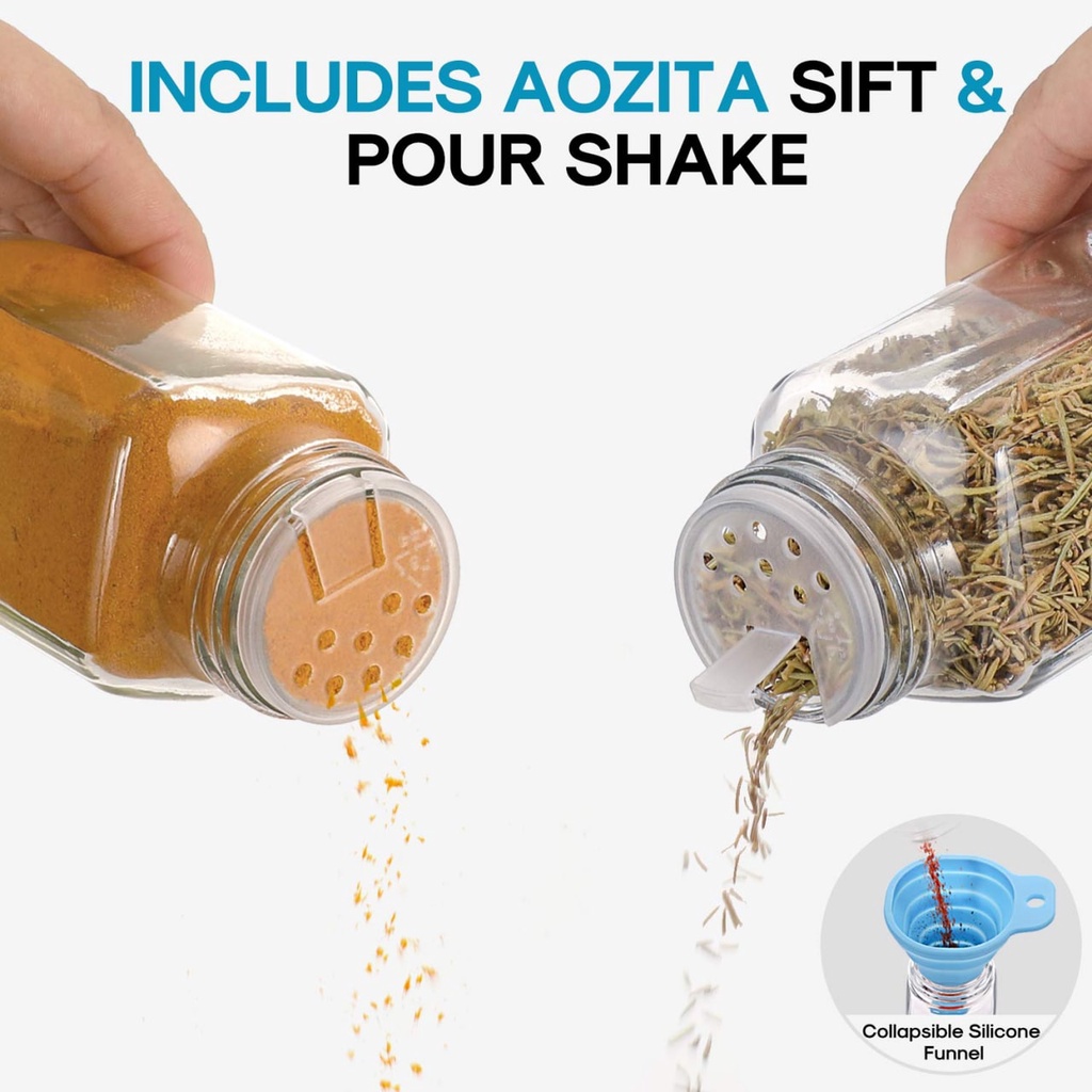 Jual Botol Kaca Tempat Bumbu Dapur - Spice Jar - Tempat Garam Meja ...