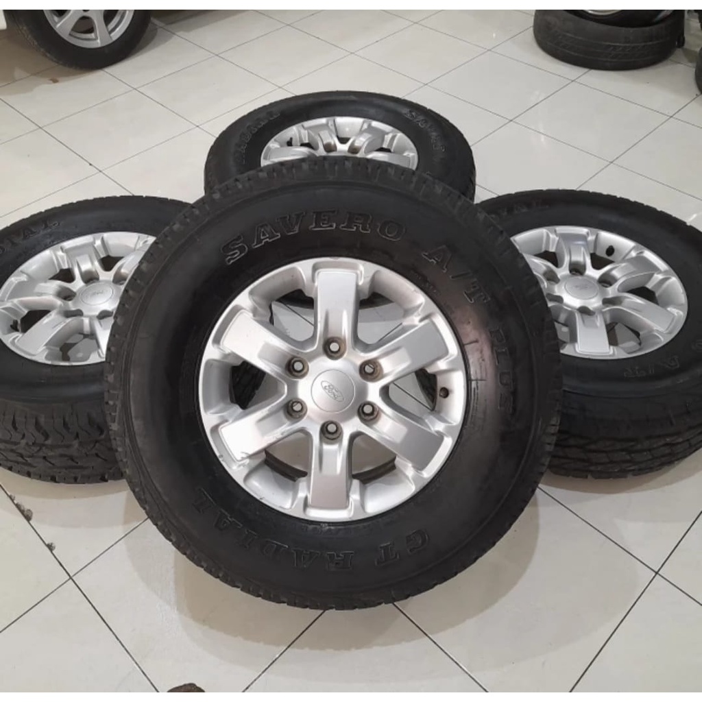 Jual velg bekas std ford ranger ring 16x6 pcd 5x139 seken plus ban gt ...