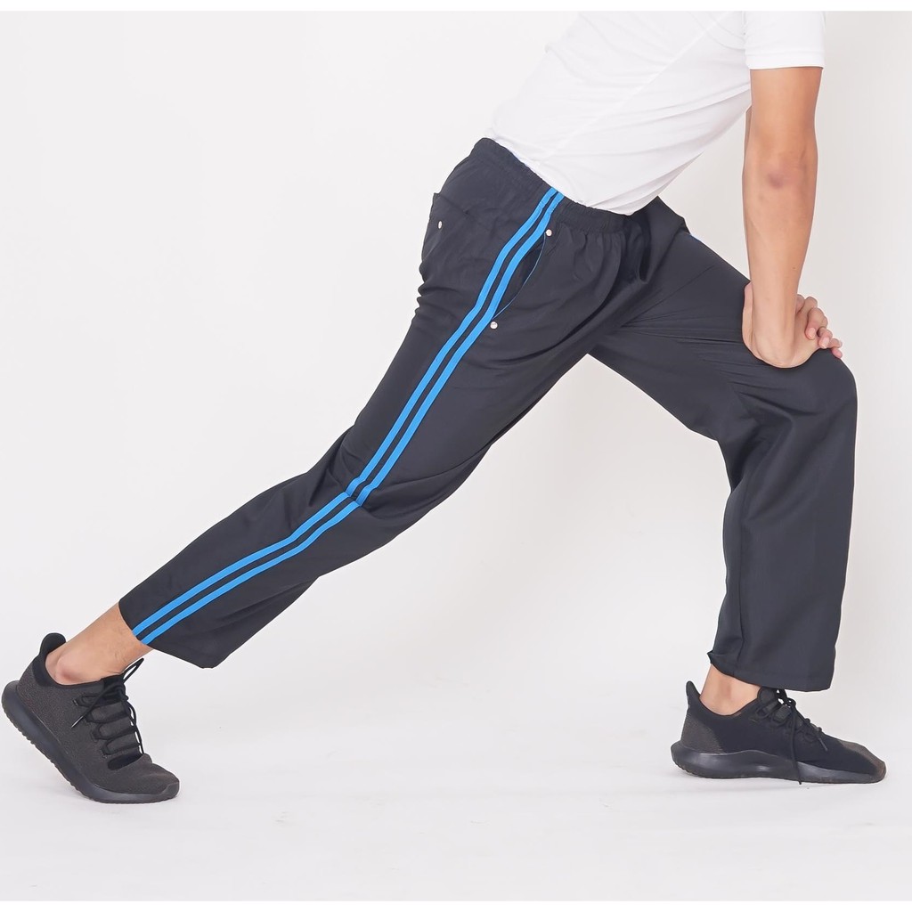 Jual Celana Training Strip 2 (Bahan parasut) | Shopee Indonesia