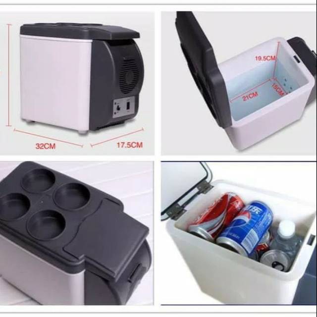 Jual Kulkas Mini Mobil Kulkas Portabel 12 V 6L Kulkas Panas dan Dingin ...