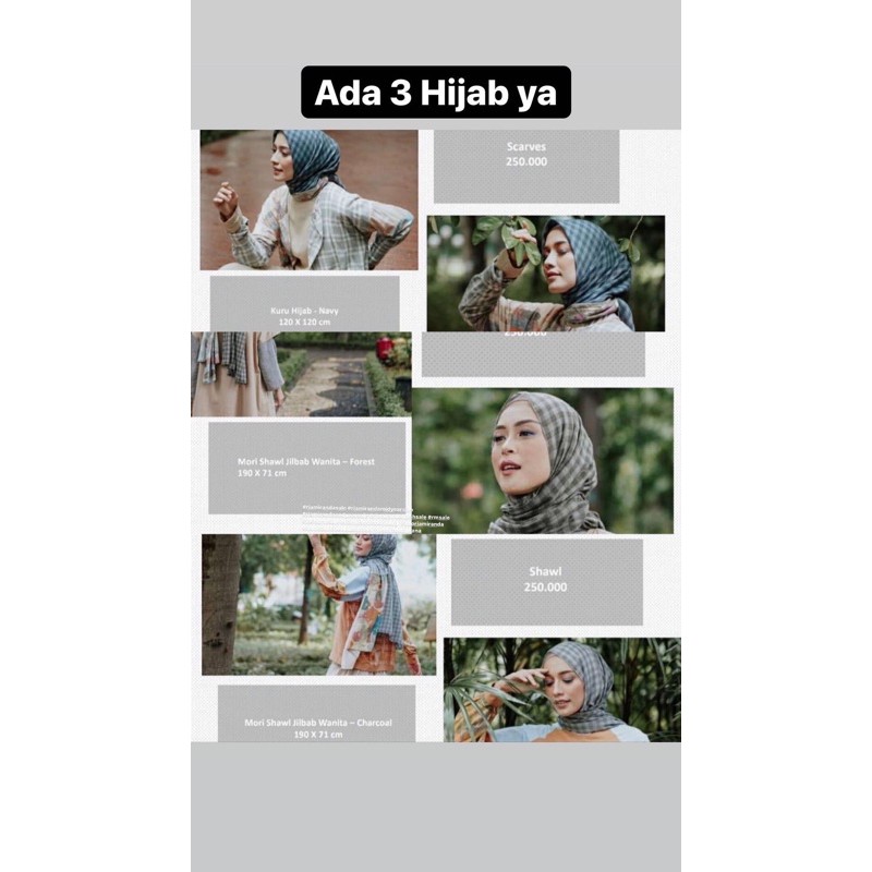 Jual HIJAB MORIKURU RIA MIRANDA | Shopee Indonesia