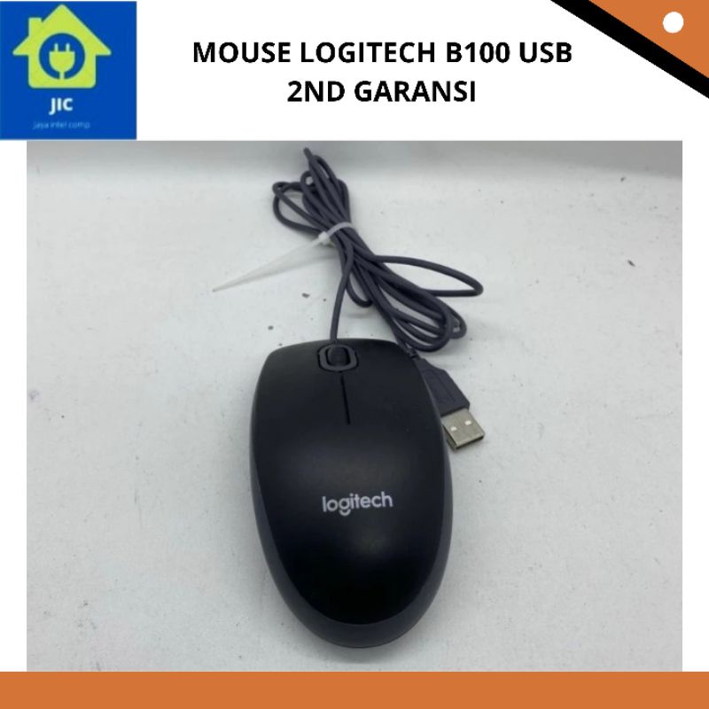 Jual MOUSE LOGITECH B100 USB 2ND GARANSI | Shopee Indonesia