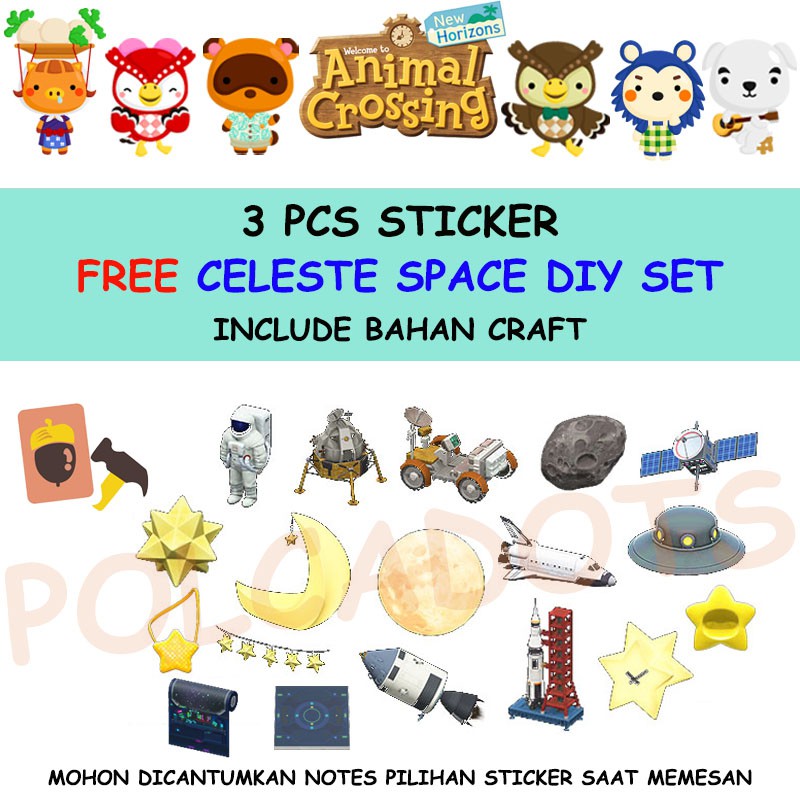 Jual CELESTE SPACE DIY SET + BAHAN CRAFT ANIMAL CROSSING + 3 STICKER ...