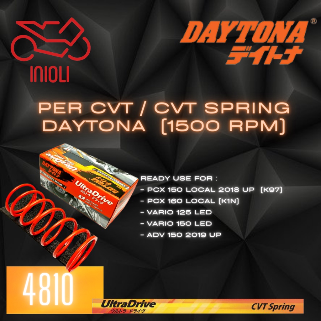 Jual PER CVT DAYTONA RACING 1500 RPM PCX 150 160 LOCAL VARIO 125 150 ...