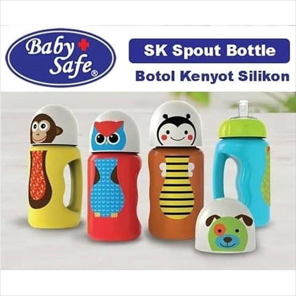 Jual Baby Safe Bottle Silicone Spout 300ml SK005 / Babysafe botol minum ...