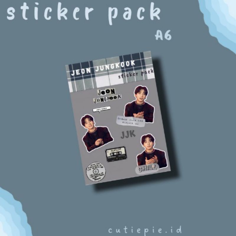 Jual [ready stock] DECO STICKER A6 JEON JUNGKOOK BTS JK VER 2 STIKER ...
