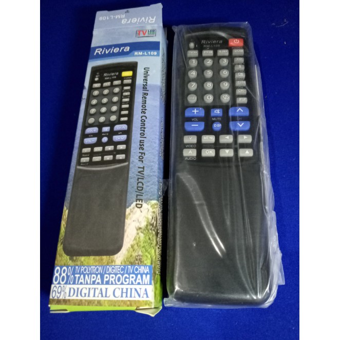 Jual REMOT TV UNIVERSAL REMOTE TV POLYTRON DIGITEC TV CHINA RIVIERA ...