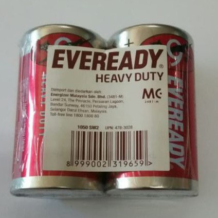Jual BATTERY Eveready Super Heavy Duty. 1050 SW2 MERAH Besar | Shopee ...