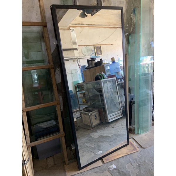 Jual Cermin Dinding Frame Aluminium Black Edition | Shopee Indonesia