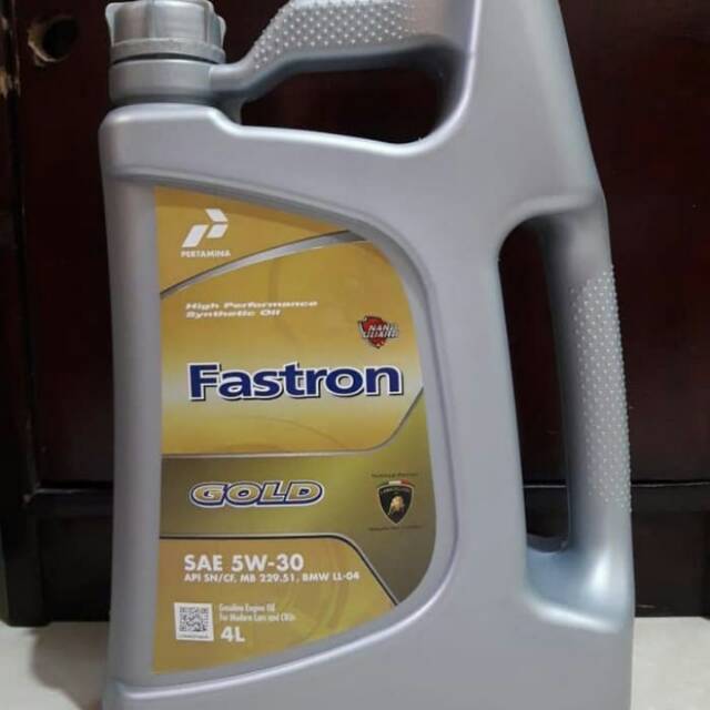 Jual Oli Mesin Fastron Gold Sae 5w30 dengan kemasan 1 galon isi 4 liter ...