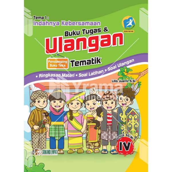 Jual Buku Tugas Dan Latihan Ulangan Tematik Sd Kelas 4 Tema 1 Indahnya