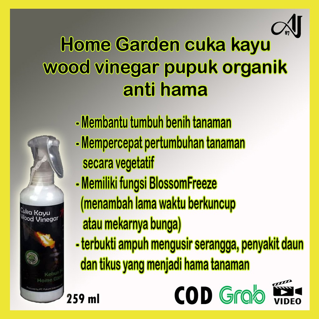Jual CUKA KAYU WOOD VINEGAR HOME GARDEN PUPUK ORGANIK ANTI HAMA ...