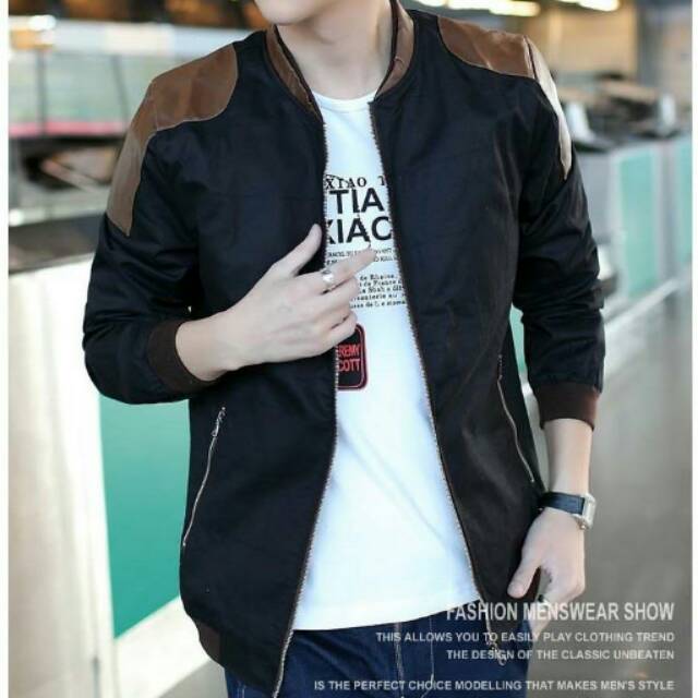 Jual Jaket semi kulit pria. DCX 487 | Shopee Indonesia