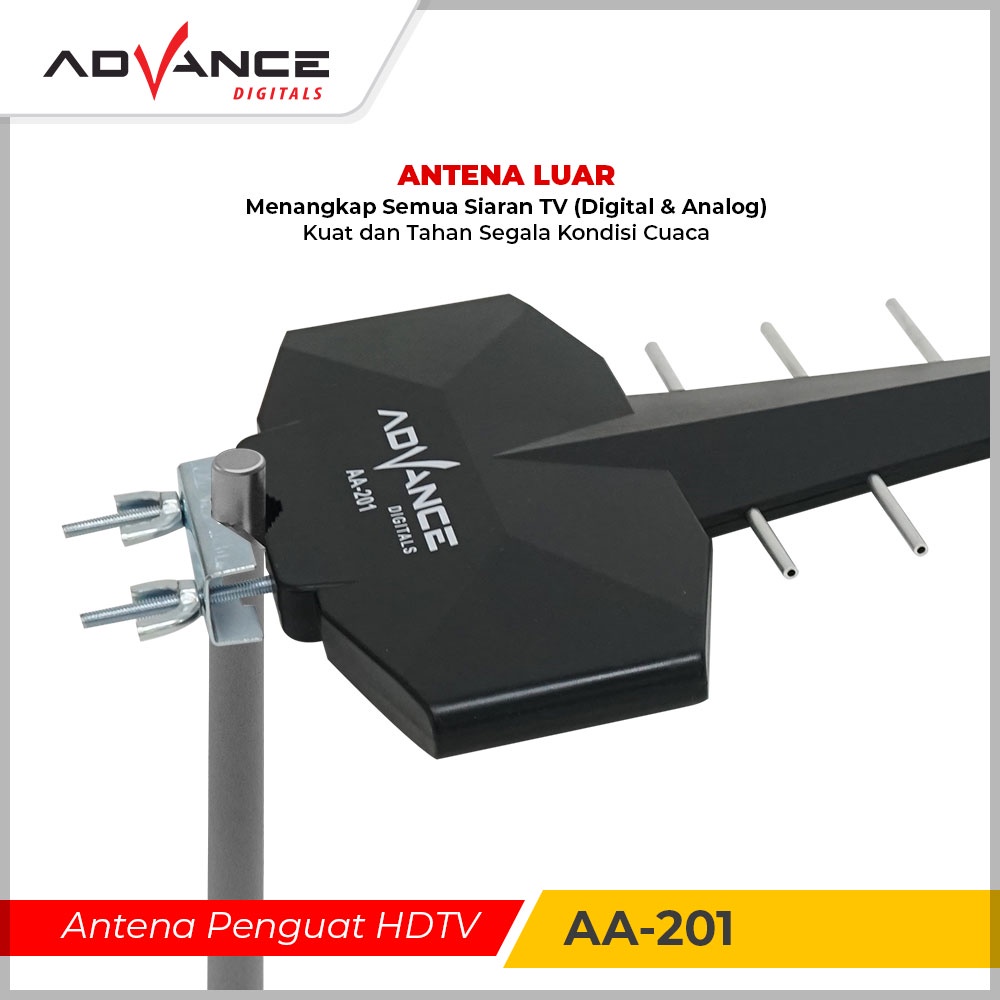 Jual Advance AA-201 Antena Outdoor Digital Analog UHF Bisa Untuk STB ...