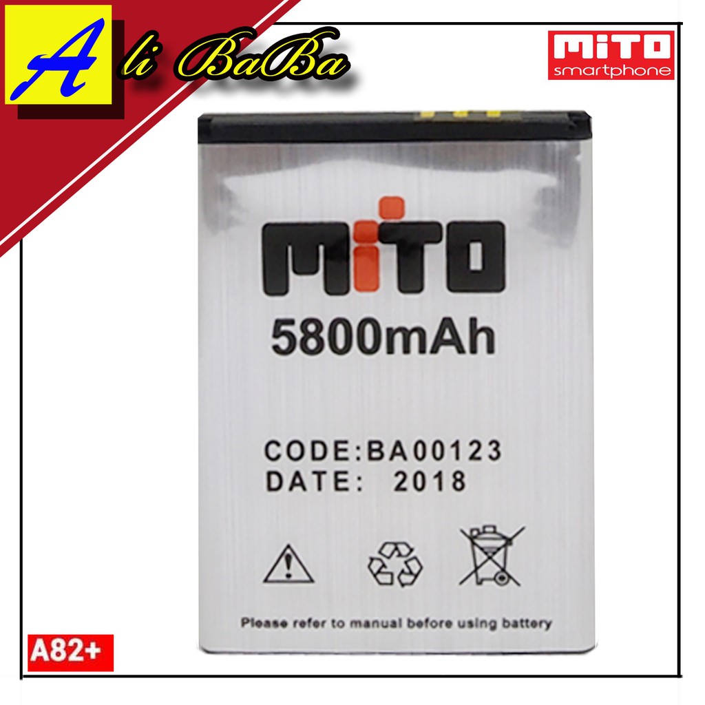 Jual Baterai Handphone Mito A82 plus BA-00123 Double Power Mito A82 ...
