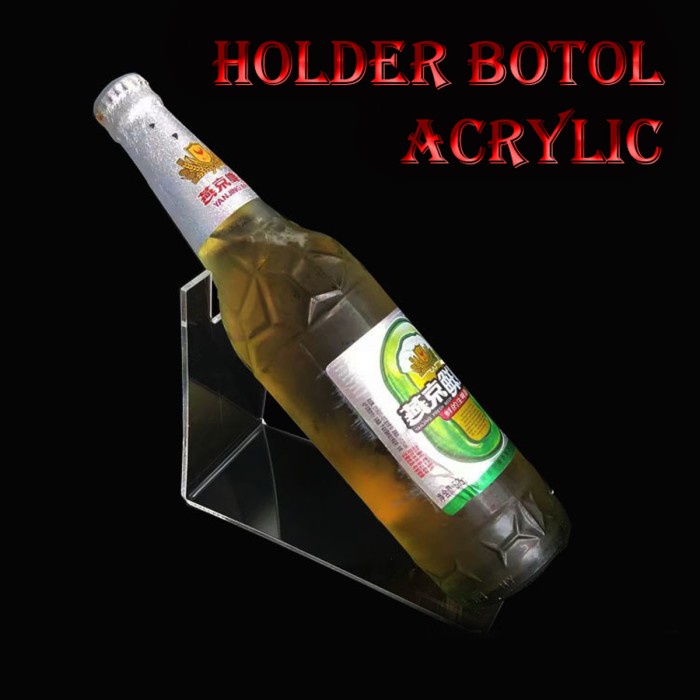 Jual Holder Botol Akrilik - Premium Bottle Stand Acrylic Tempat Wadah ...