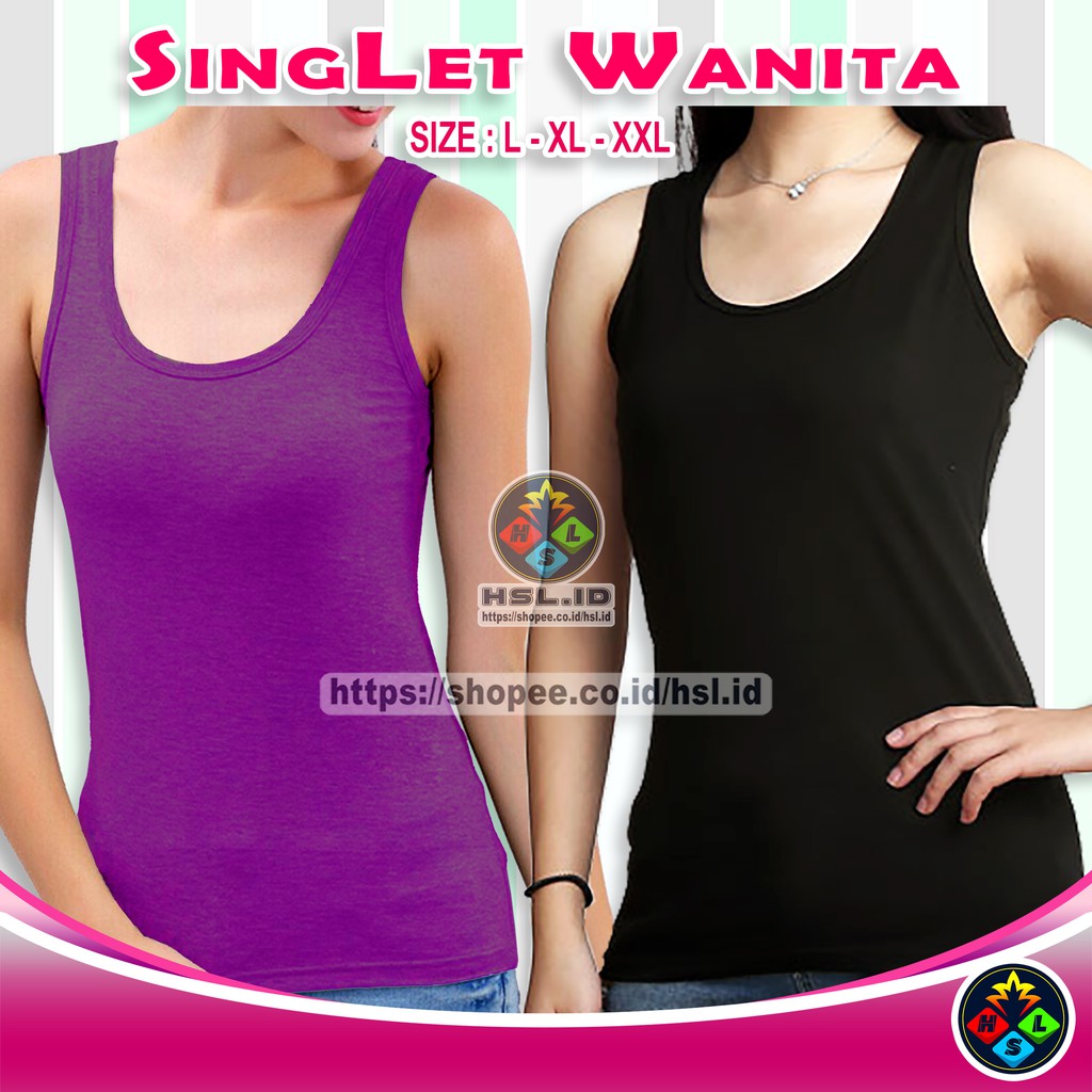 Jual Singlet Tangtop Wanita | Tank Top Wanita | Singlet Tengtop Wanita ...