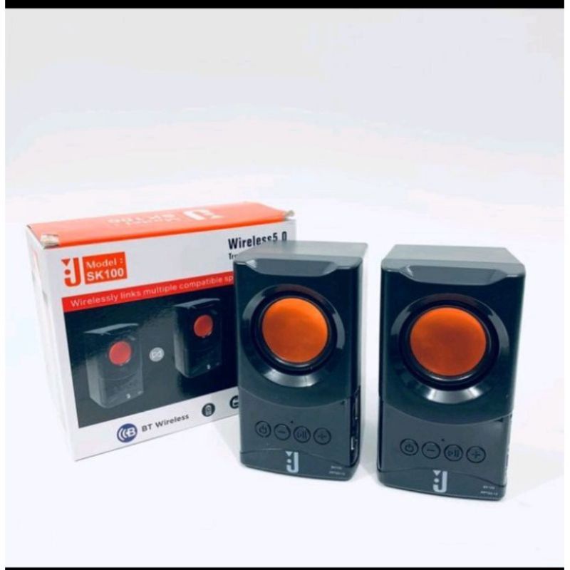 Jual Speaker Bluetooth SK100 Wireless Box Music Bluetooth Sk100 Bass ...