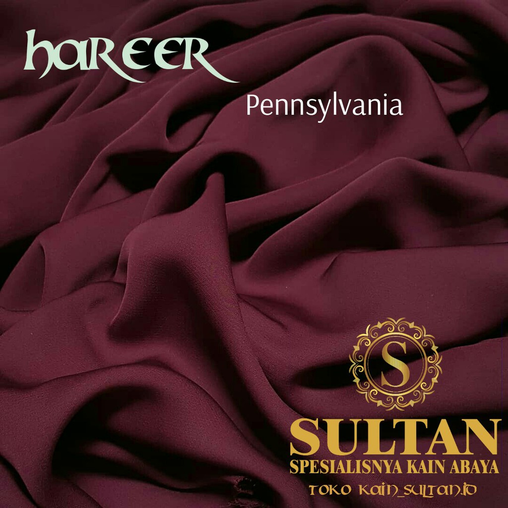 Jual Kain Sultan HAREER polos warna Pensylvamia (Maroon gelap) | Shopee ...