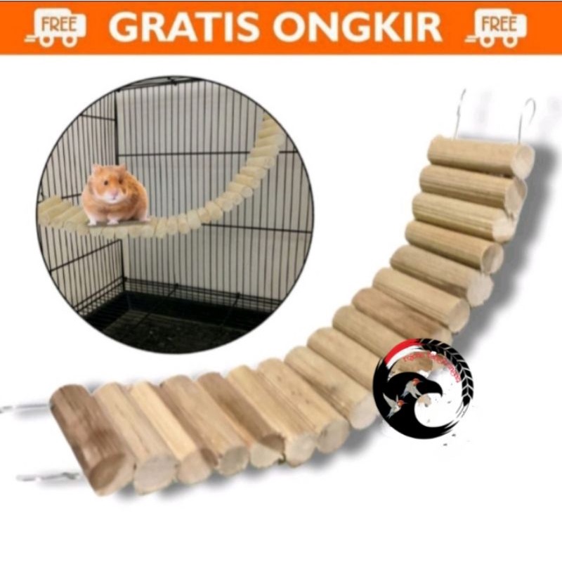 Jual Bendy Bridge Jembatan Hamster Kayu Fleksibel | Shopee Indonesia