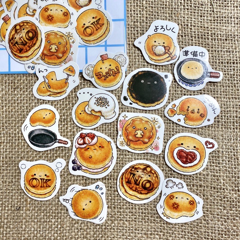 Jual Pancake sticker pack ( Sticker aesthetic Sticker bujo Sticker ...