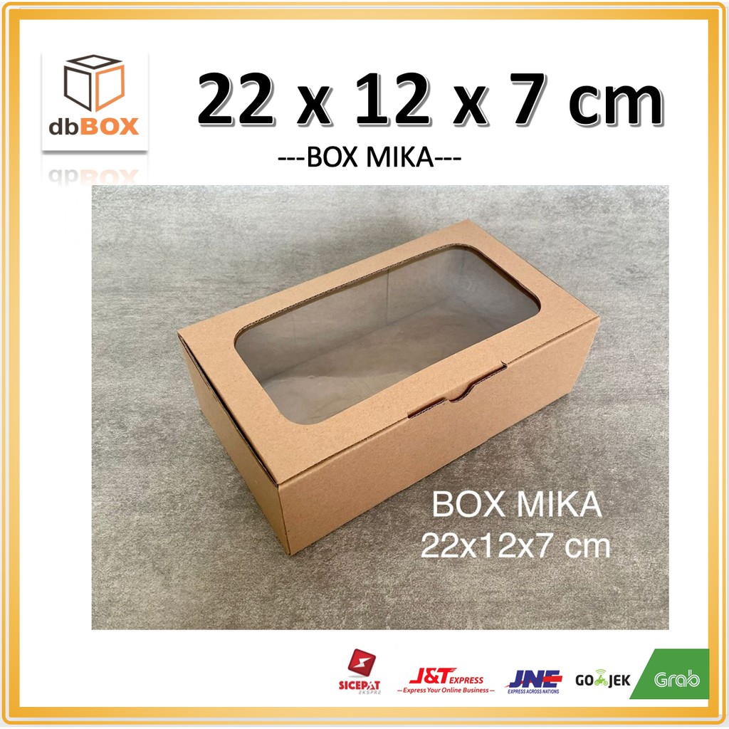 Jual BOX MIKA 22x12x7 kardus die cut, untuk kue hampers gift box MIKA ...