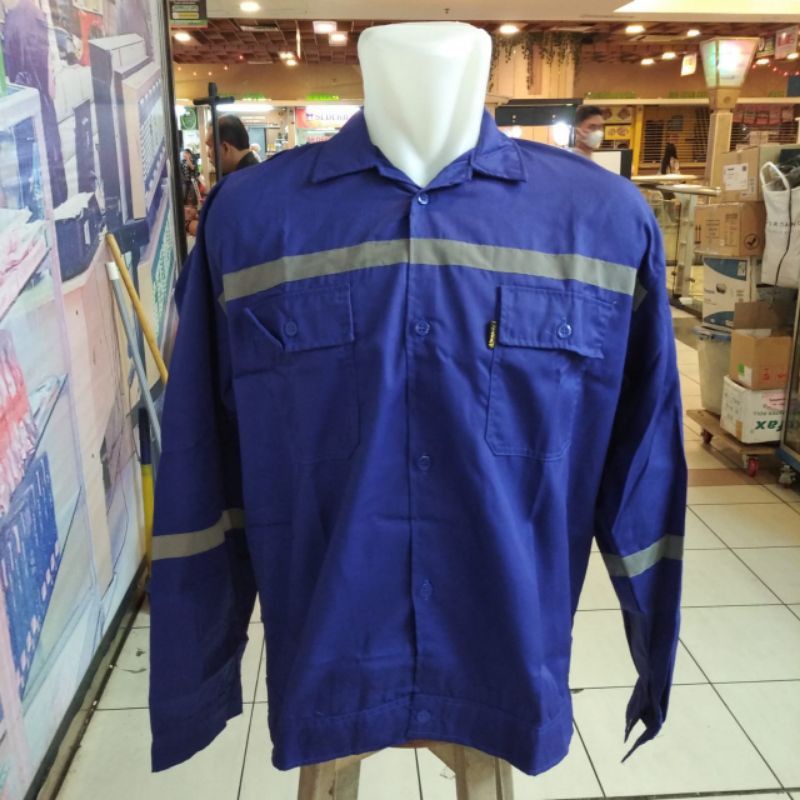 Jual Jual seragam kerja proyek warna biru bca/baju kerja proyek murah ...