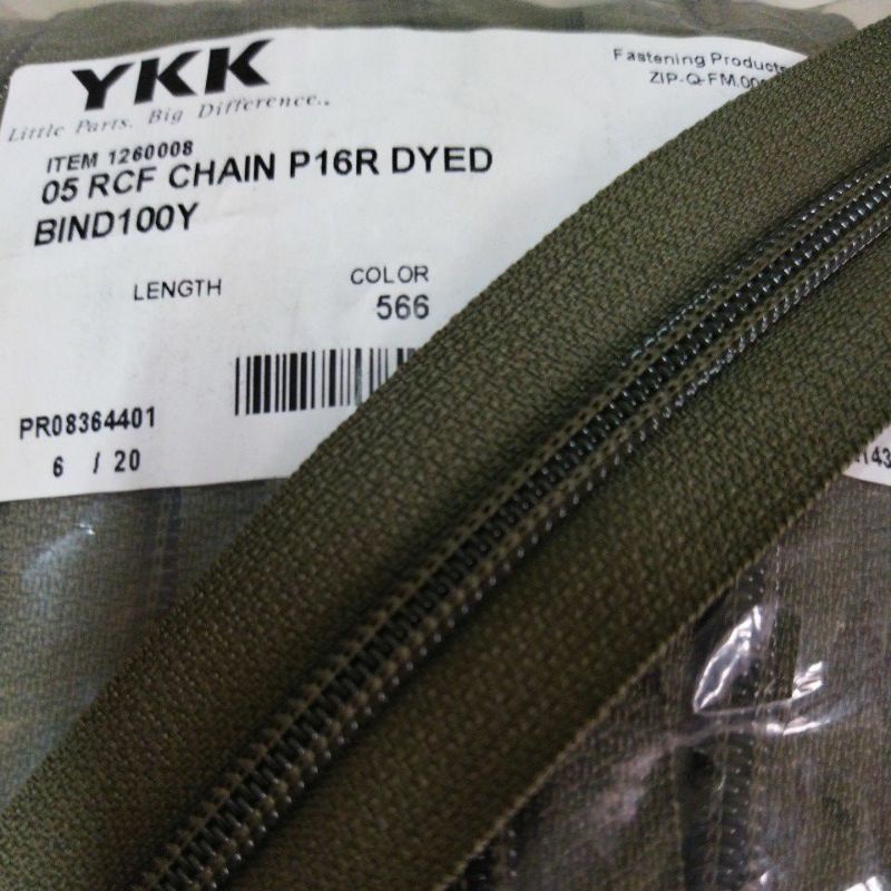 Jual Resleting YKK Roll No.5 Koil Warna Hijau Army Tentara 566 | Shopee Indonesia