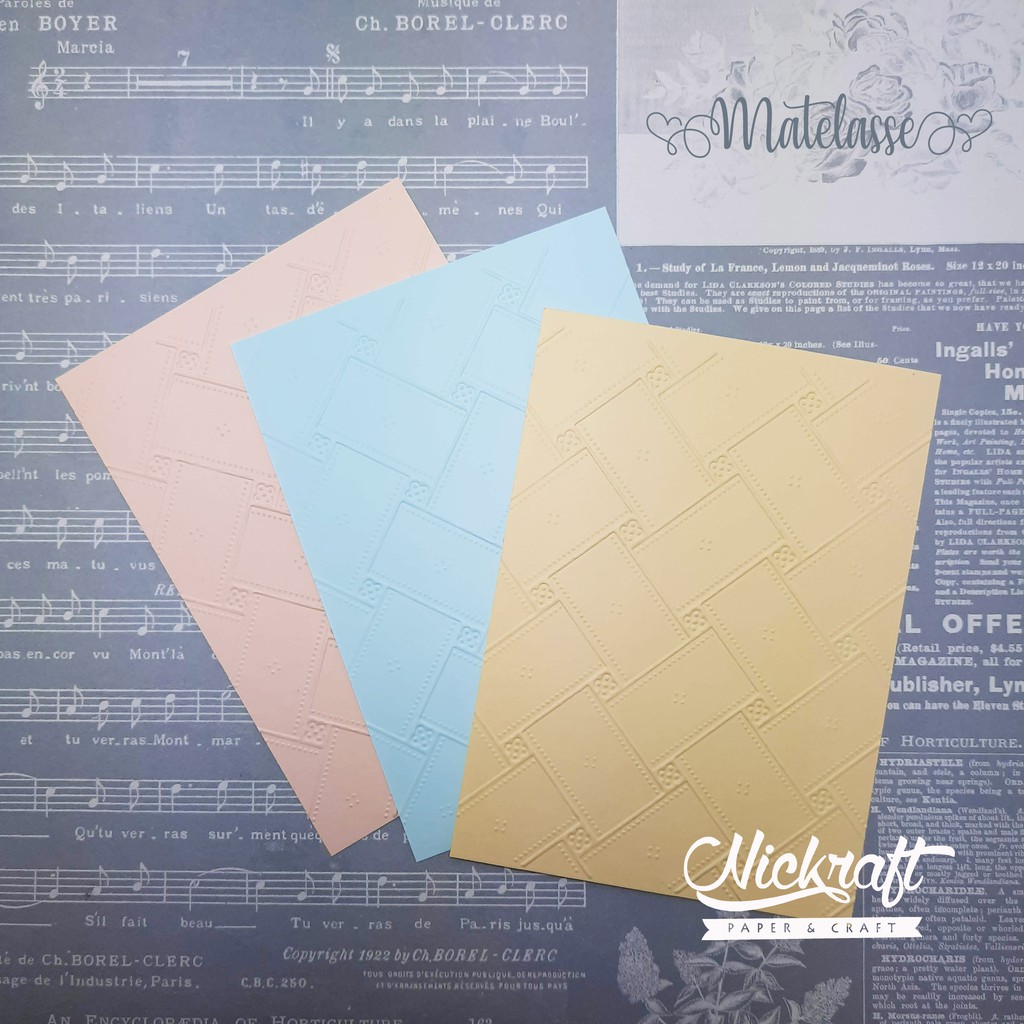 Jual Emboss Paper - MATELASSE (Kertas Embos) | Shopee Indonesia