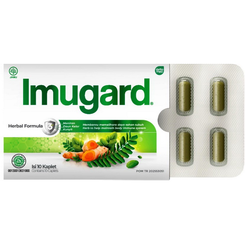 Jual IMUGARD 1 STRIP ISI 10 KAPLET / MULTIVITAMIN | Shopee Indonesia