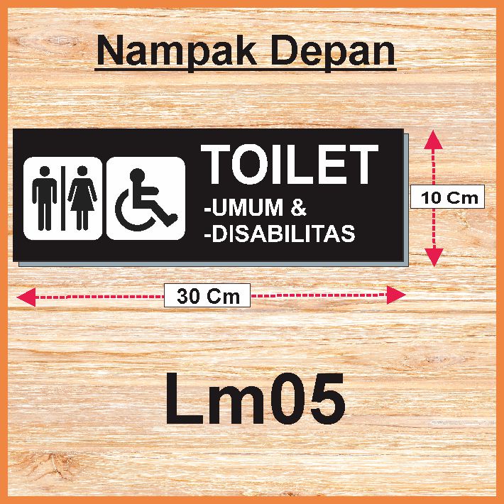 Jual BEENING - POSTER EDUKASI TANDA RUANG TUNGGU TOILET KHUSUS DIFABEL ...