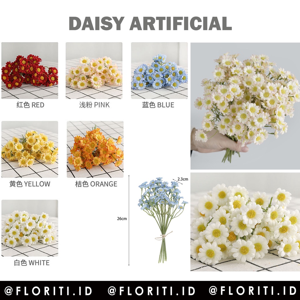 Jual Bunga Daisy Artificial/Bunga Palsu Dekorasi | Shopee Indonesia
