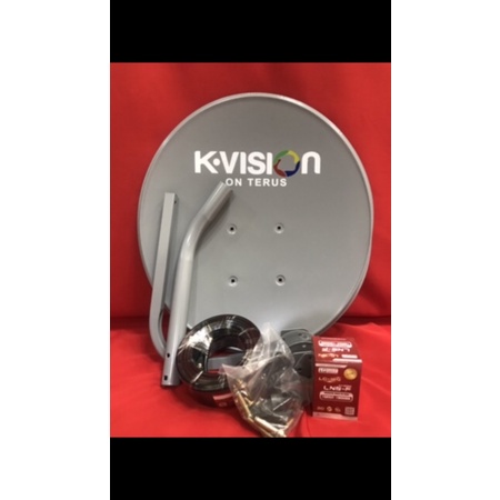 Jual Antena parabola mini K-Vision KU-Band Offset dish 45cm komplit ...