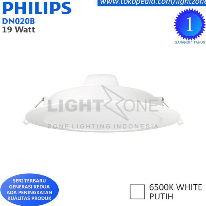 Jual Open Ds] Lampu Downlight Led Philips Dn020B 20 Watt White 20W Putih | Shopee Indonesia