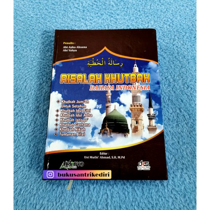 Jual redy buat kamu risalah khutbah bahasa indonesia silahkan di order ... Jual redy buat kamu risalah khutbah bahasa indonesia silahkan di order ...