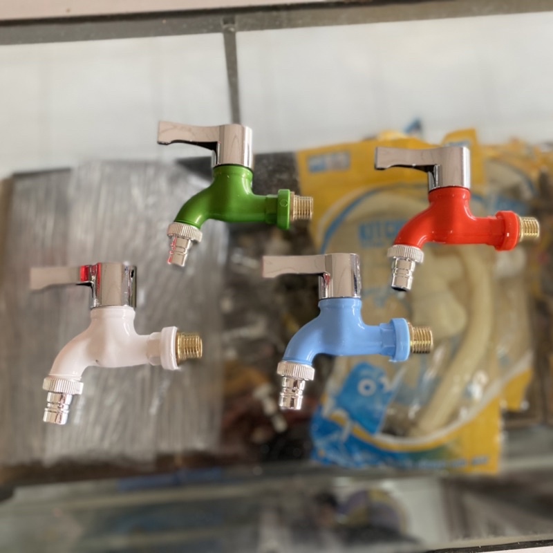 Jual Kran Tembok /Kran Air/ Kran Plastik GHC #888 1/2” - 3/4” | Shopee ...