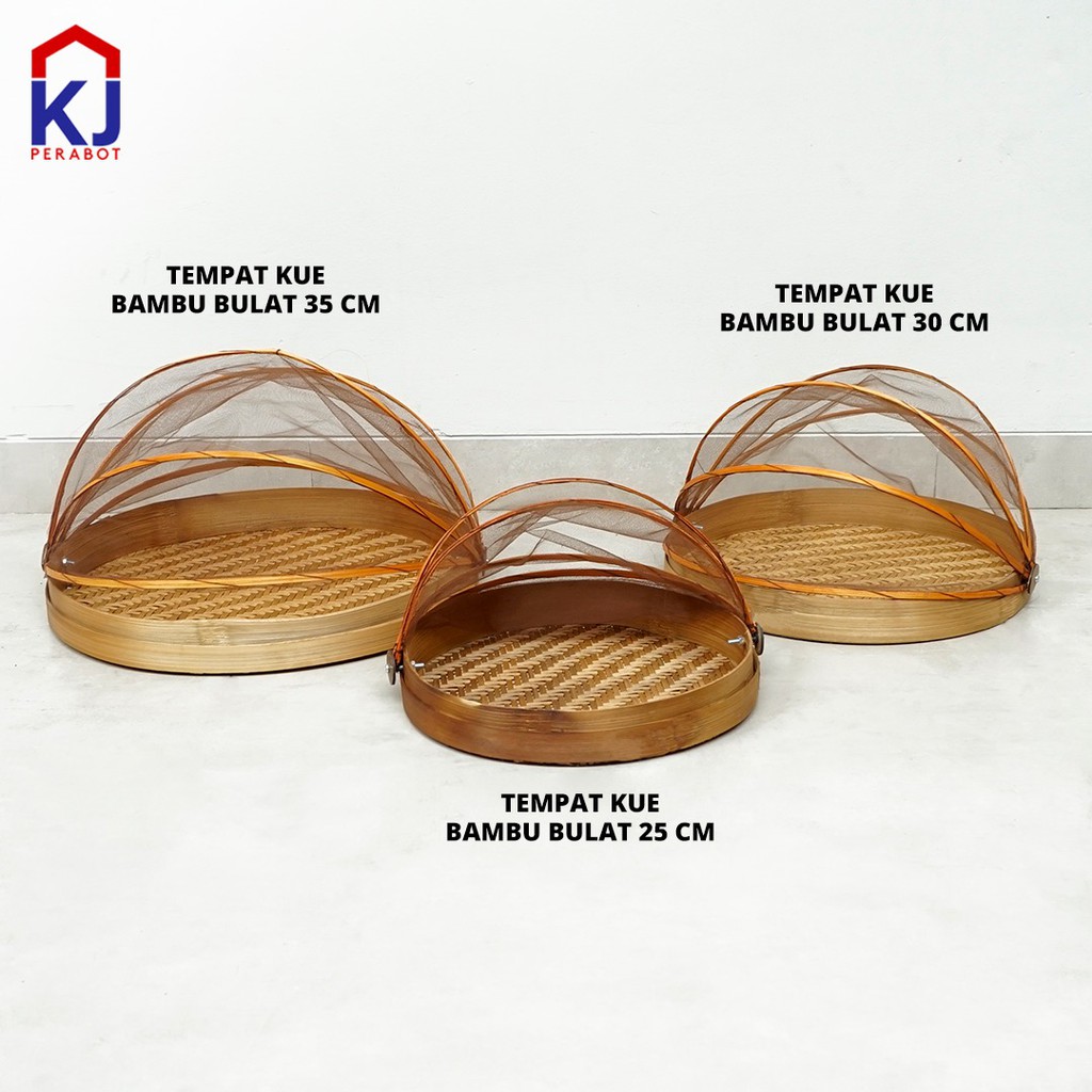 Jual KJ Perabot - Tempat Kue Bambu Bulat | Shopee Indonesia