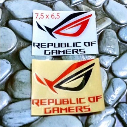 Jual STICKER REPUBLIC OF GAMERS STICKER CUTTING | Shopee Indonesia