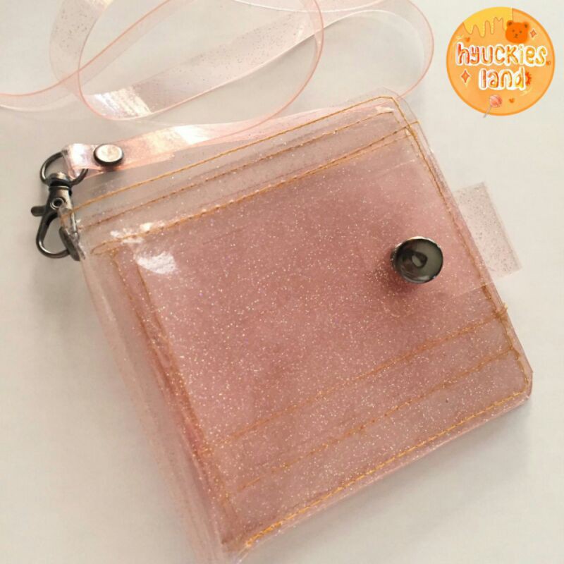 Jual kpop transparent jelly wallet PVC — dompet lipat transparan ...