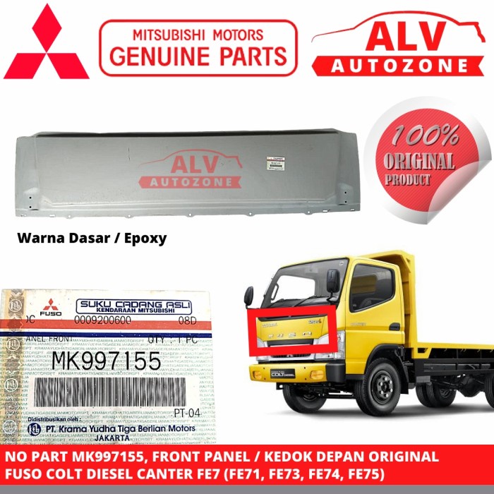 Jual PANEL FRONT TOTOK KEDOK DEPAN BESI FUSO COLT DIESEL CANTER ...