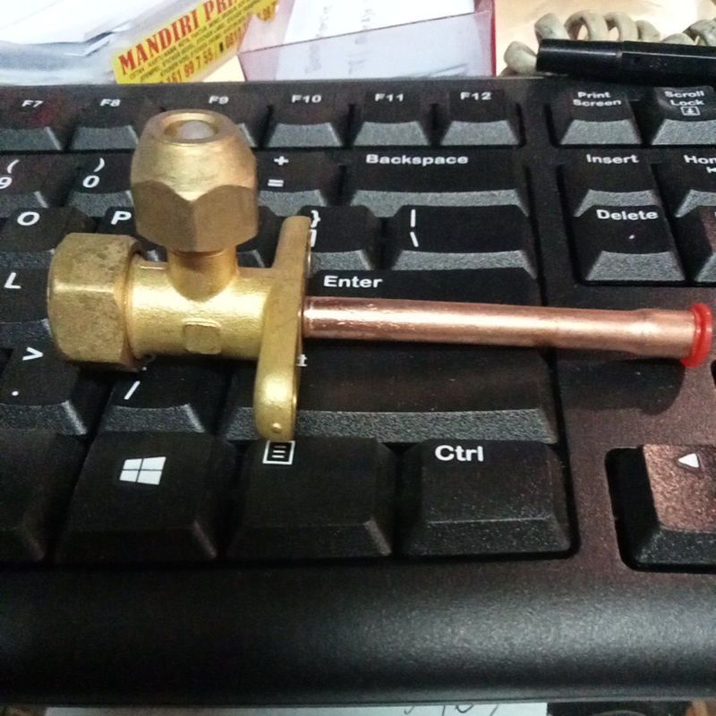 Jual KRAN/ VALVE OUTDOOR AC 1/4 PLUS NUT TEBAL | Shopee Indonesia
