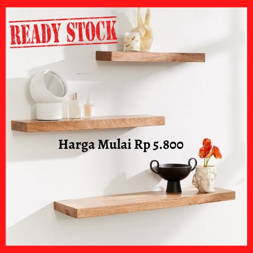 Jual Papan Kayu Ambalan Rak Dinding - Papan Kayu Custom Jati Belanda ...